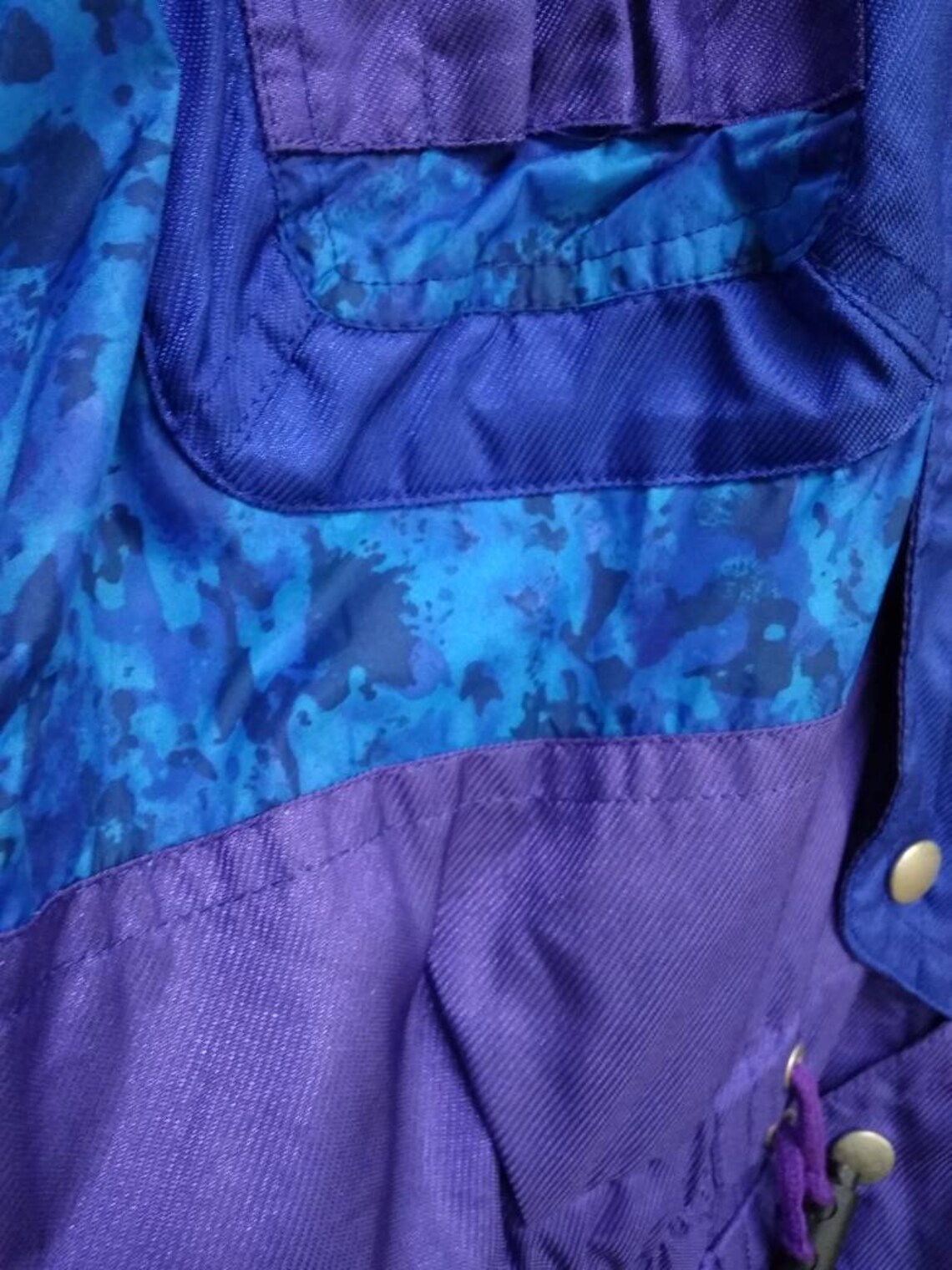 Vintage 90's Neon Jacket Skiwear Multicolour Jacket Snow Jacket Winter ...