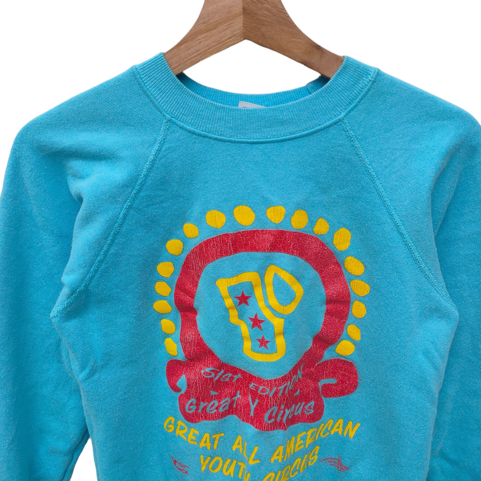 Distressed YMCA Community Circus Art Crewneck Sweatshirt Large Vintage ...