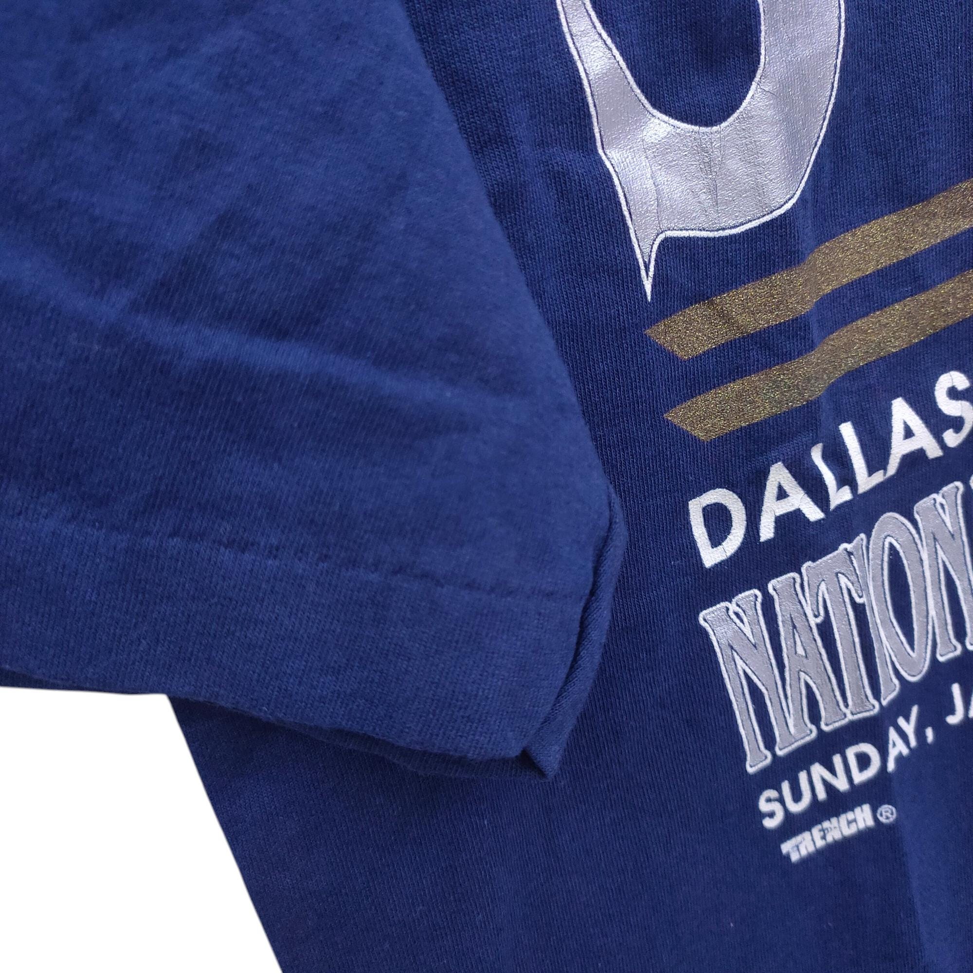 90s Dallas Cowboys , 1993 NFLP , Vintage Trench Ultra Tee , Made in USA ...