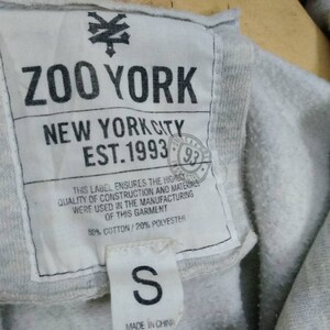 Zoo York Sweatshirt Vintage 90s Zoo York Hoodie Embroidery Big Logo Zoo ...