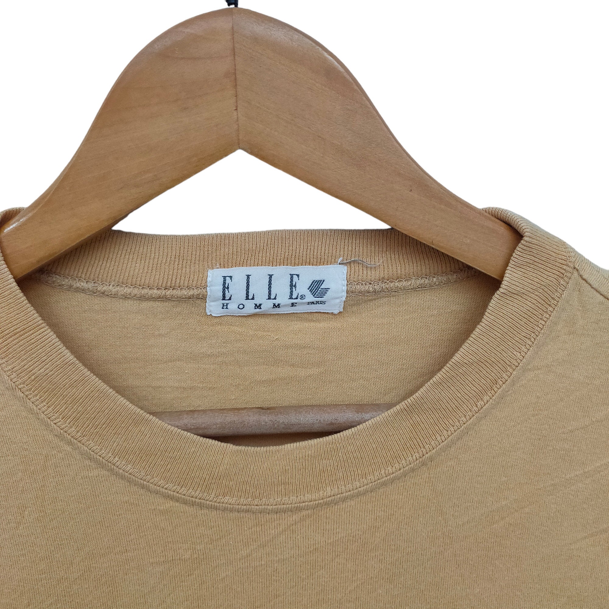 Vtg ELLE Homme Paris Short Sleeve Shirt Medium Vintage Elle Paris Spell ...