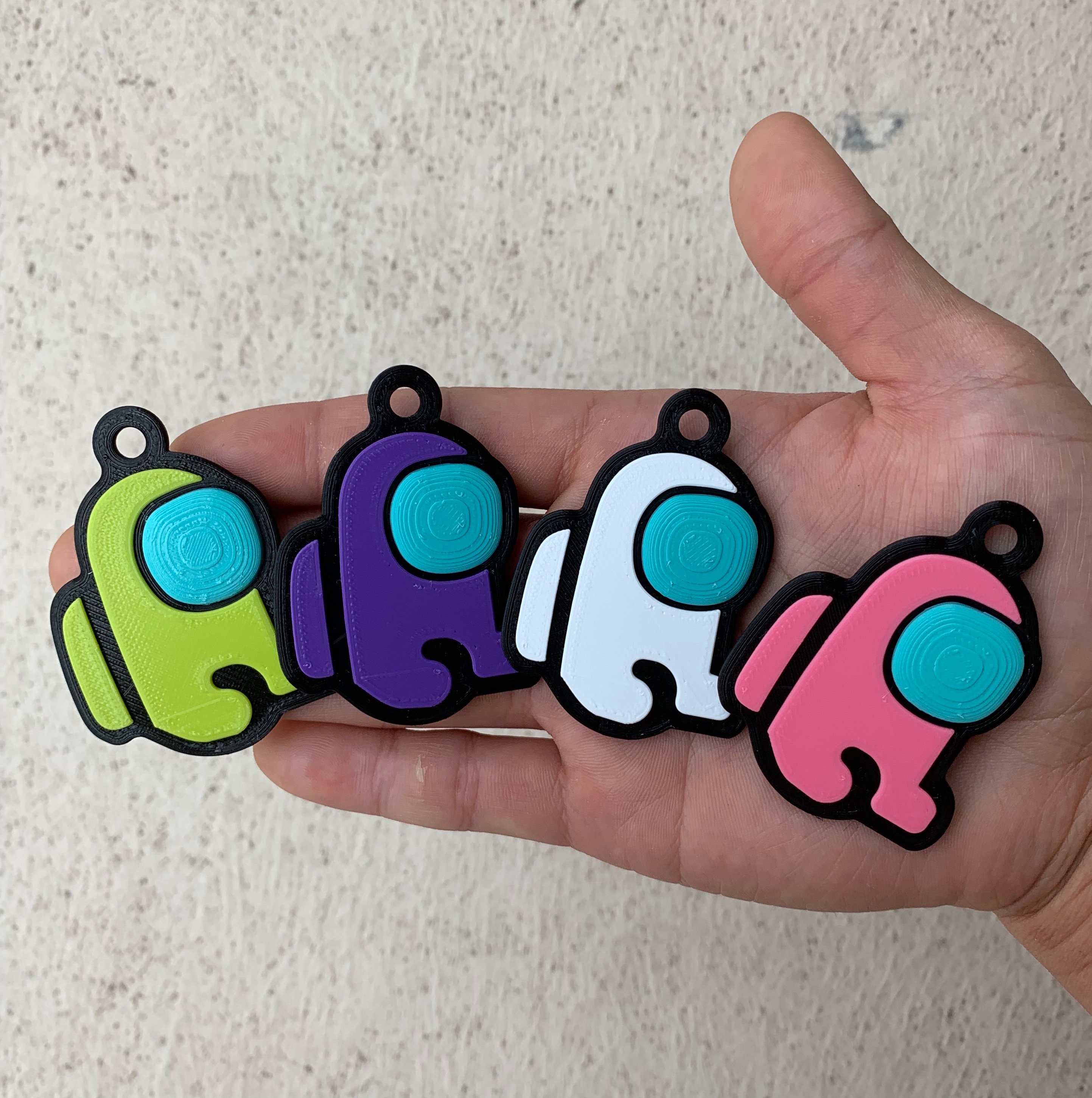 Among Us MINI Crewmate 3D Printed Keychain - Etsy