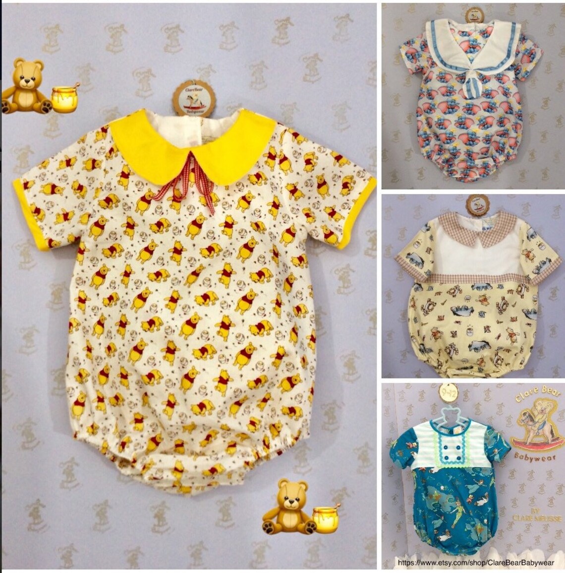 RTS 6-9m Peter Rabbit Romper. Baby Handmade Clothes, Babies Clothing ...