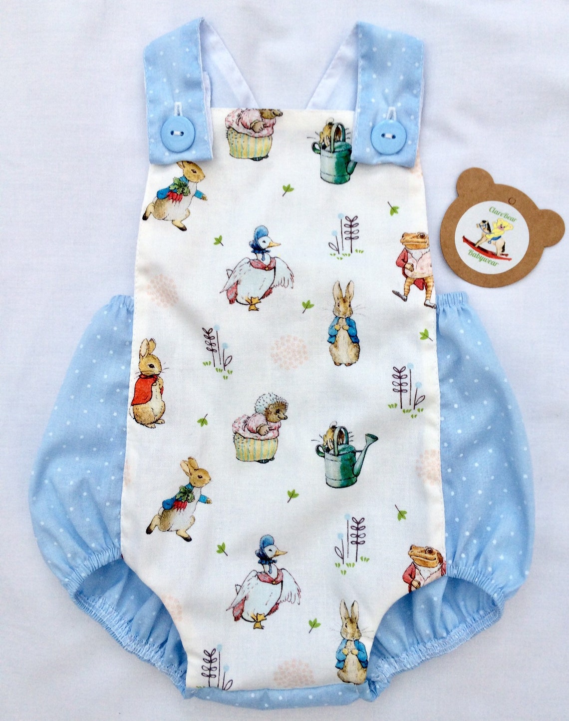 Peter rabbit & friends baby romper 0 to 3-4y new vintage | Etsy