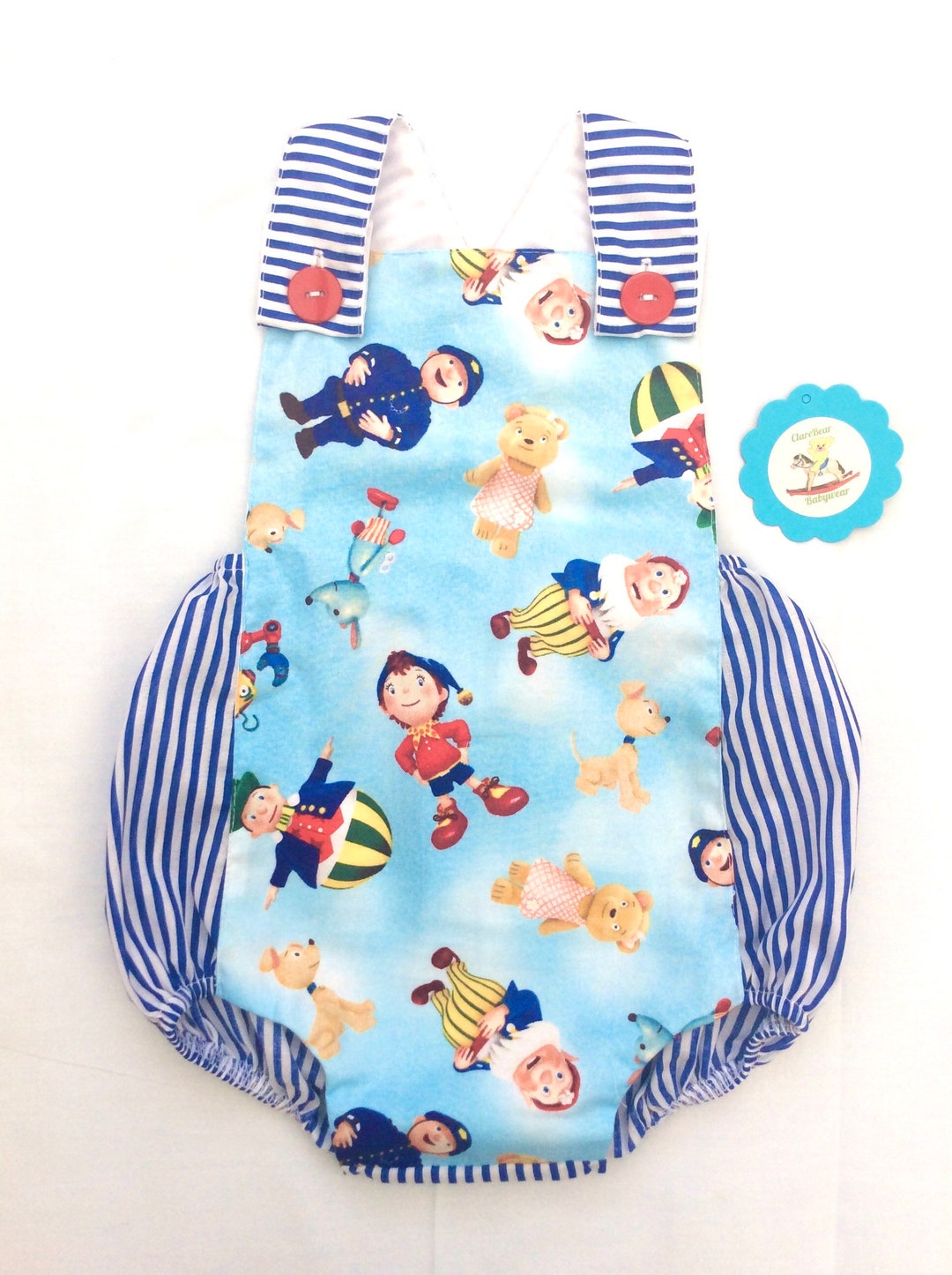 Noddy & Friends Baby Romper, Birth to 3-4y New Custom Made, Vintage ...