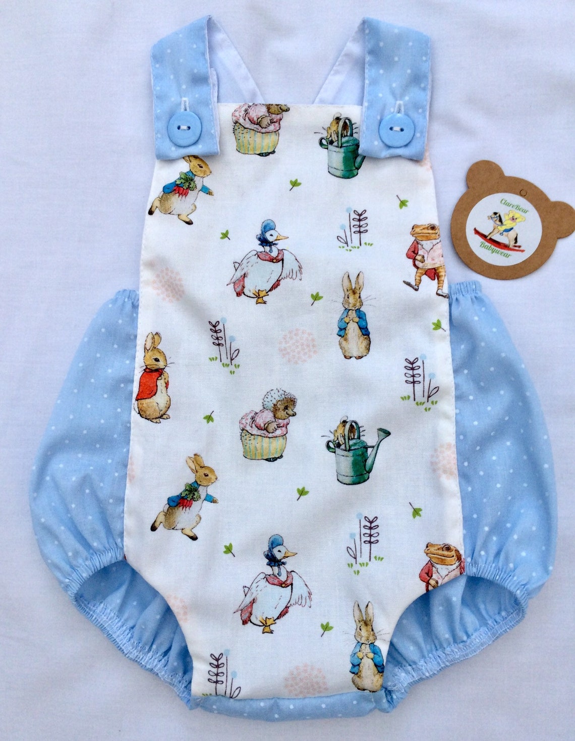 Peter rabbit & friends baby romper 0 to 3-4y new vintage | Etsy