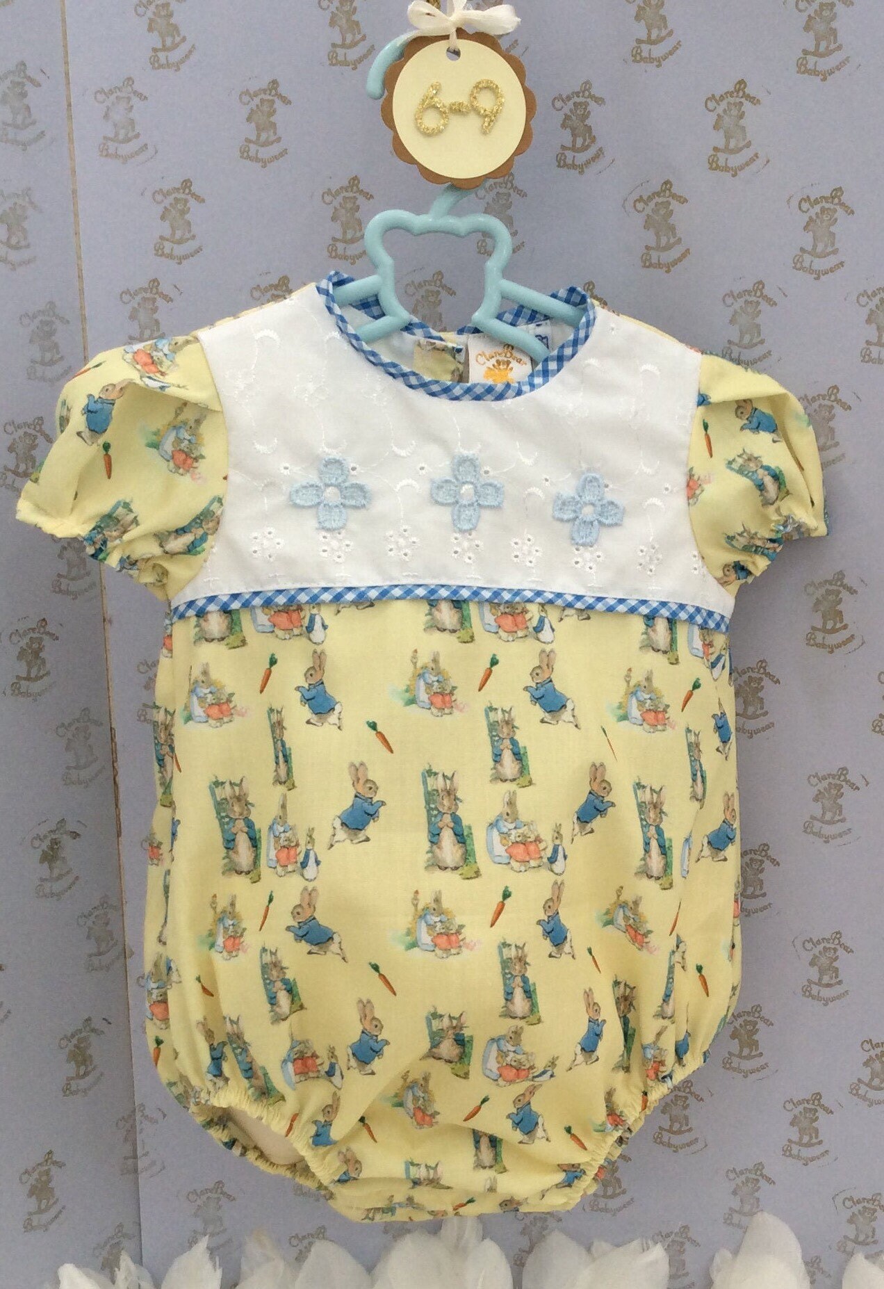RTS 6-9m Peter Rabbit Romper. Baby Handmade Clothes, Babies Clothing ...