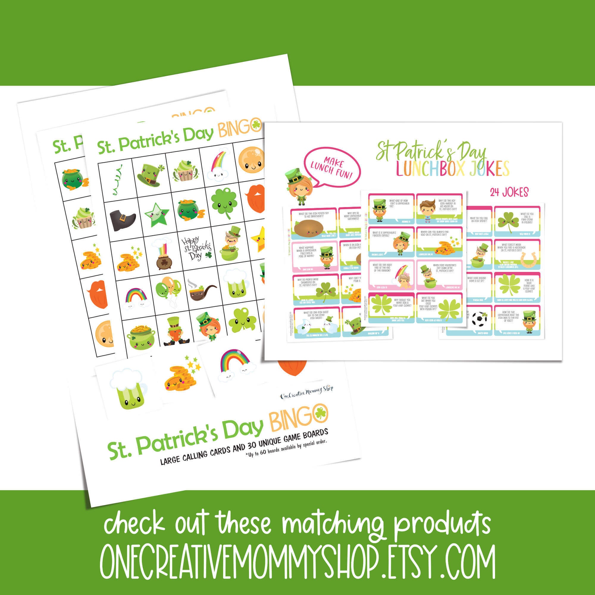St. Patrick's Day Lunchbox Jokes for Kids Cute Leprechaun Jokes ...