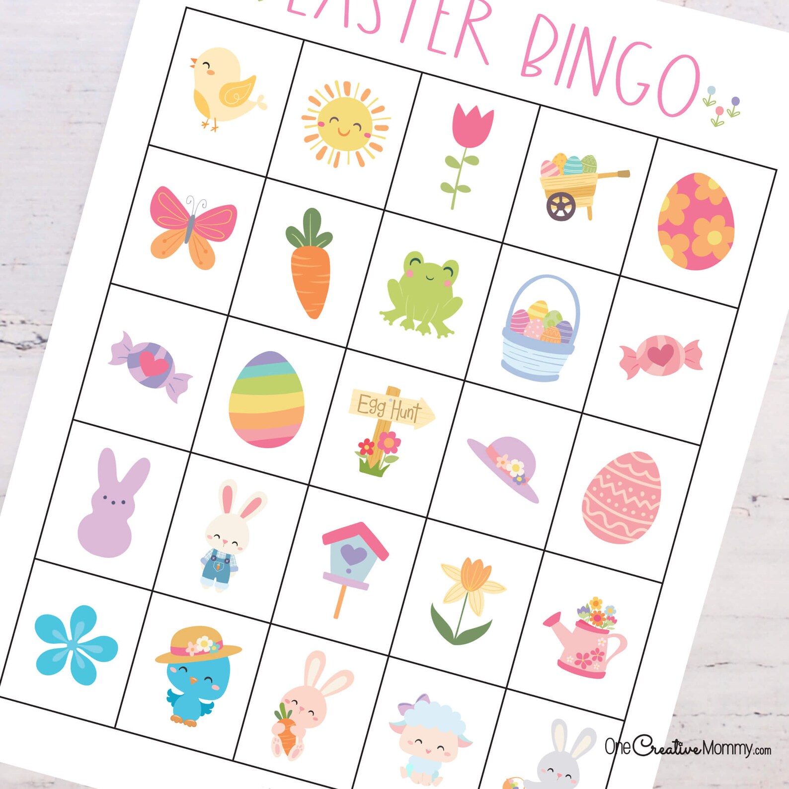 Easter Bingo Game for Kids Easter Party Fun for Large Groups 30 ...