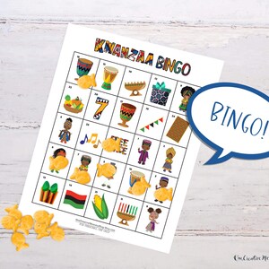 Kwanzaa Bingo Card Game for Parties and Family Gatherings; 30 Printable ...