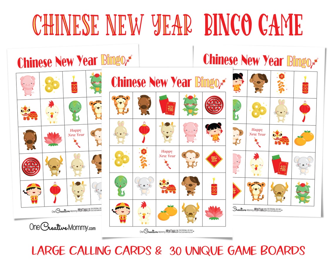 Chinese New Year Bingo - Etsy Canada