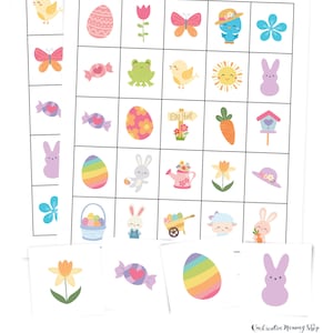 Easter Bingo Game for Kids Easter Party Fun for Large Groups 30 ...