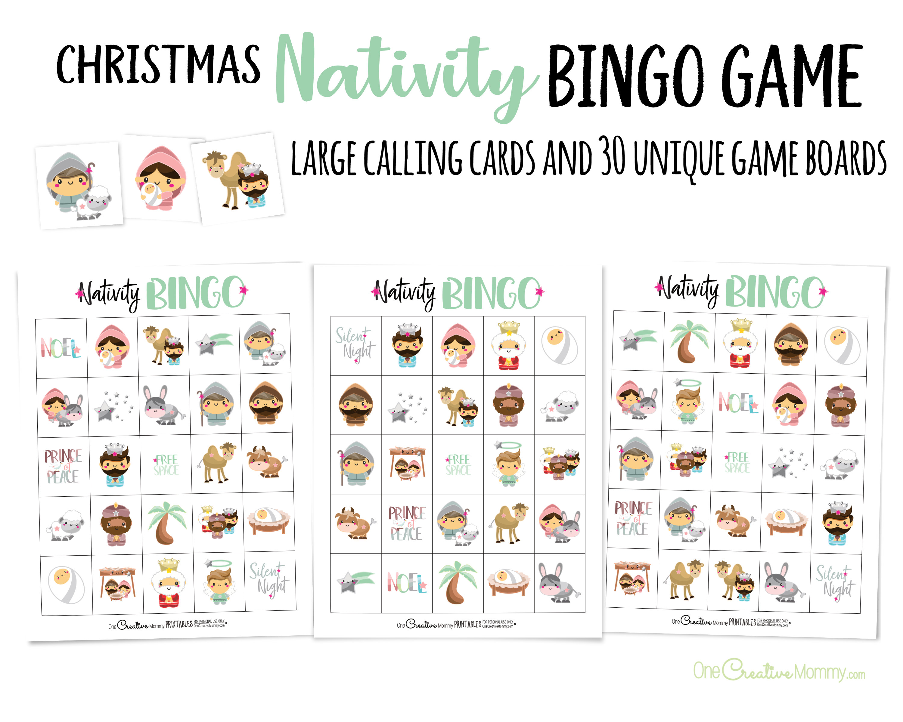 Nativity Bingo Christmas Bingo Christ Birth Bingo - Etsy