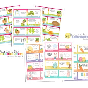 Lunchbox Joke Cards, 232 School Lunch Notes Funny Jokes for Kids ...