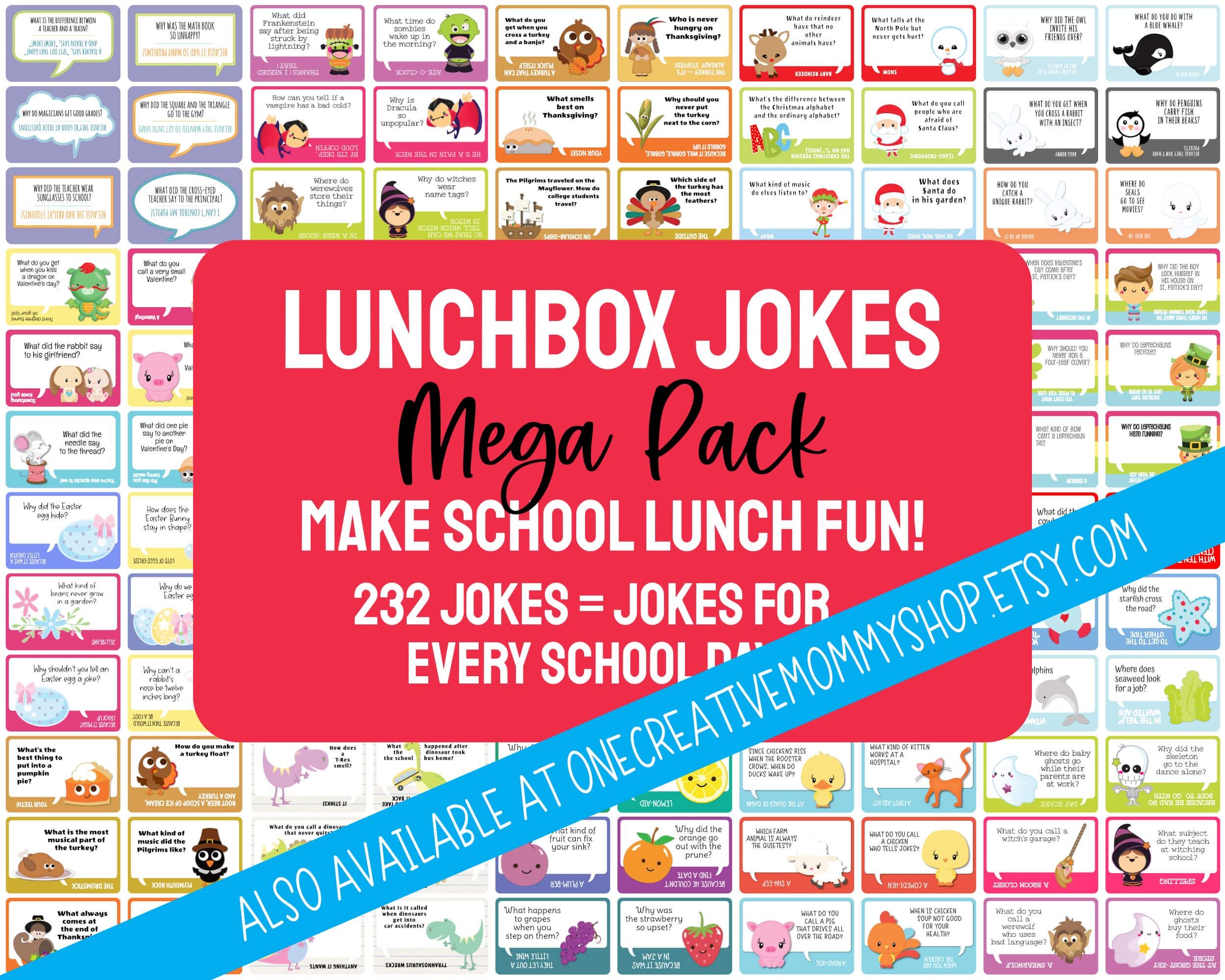 Winter Lunchbox Jokes for Kids; 24 Printable Cards; Fun School Lunch ...