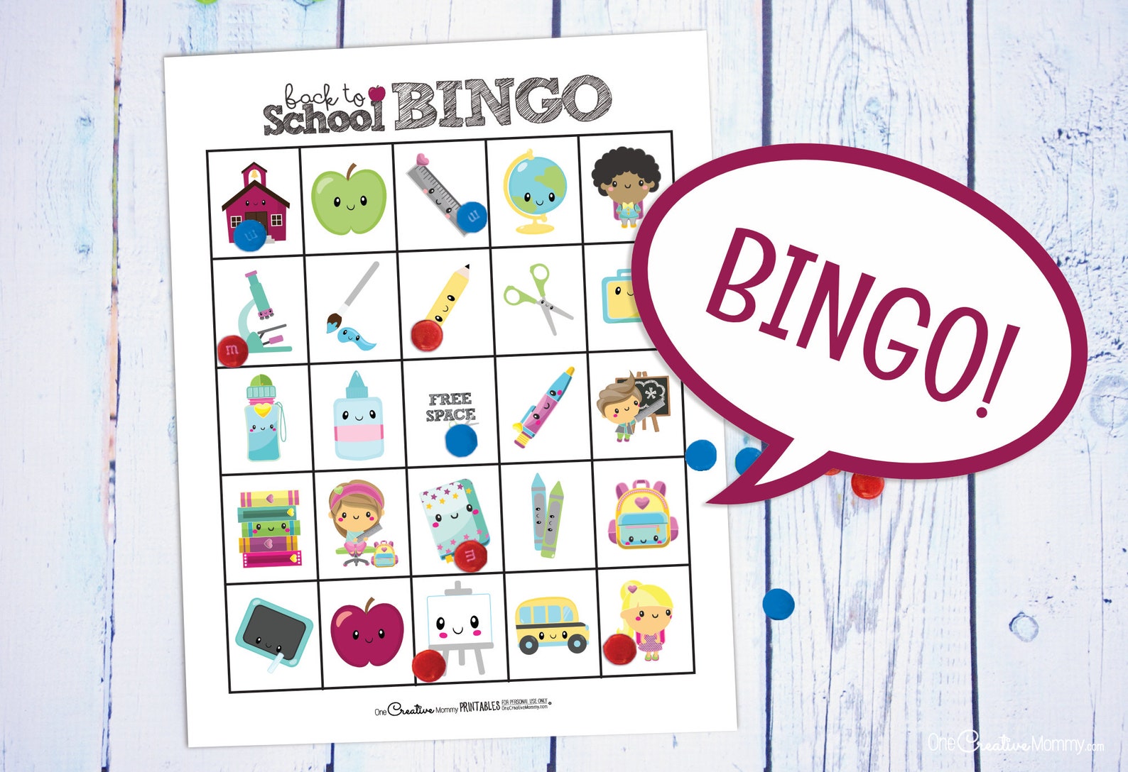 Back to School Bingo Game - Etsy