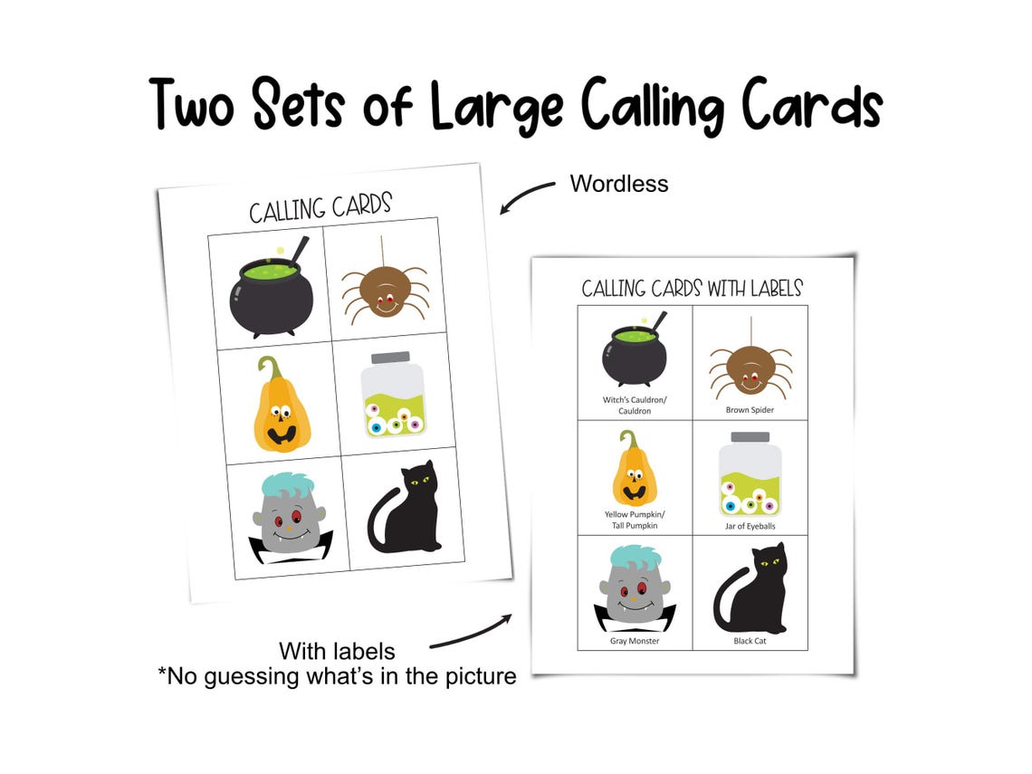 Halloween Bingo Spooky Card Game for Parties and Large Groups; 30 ...