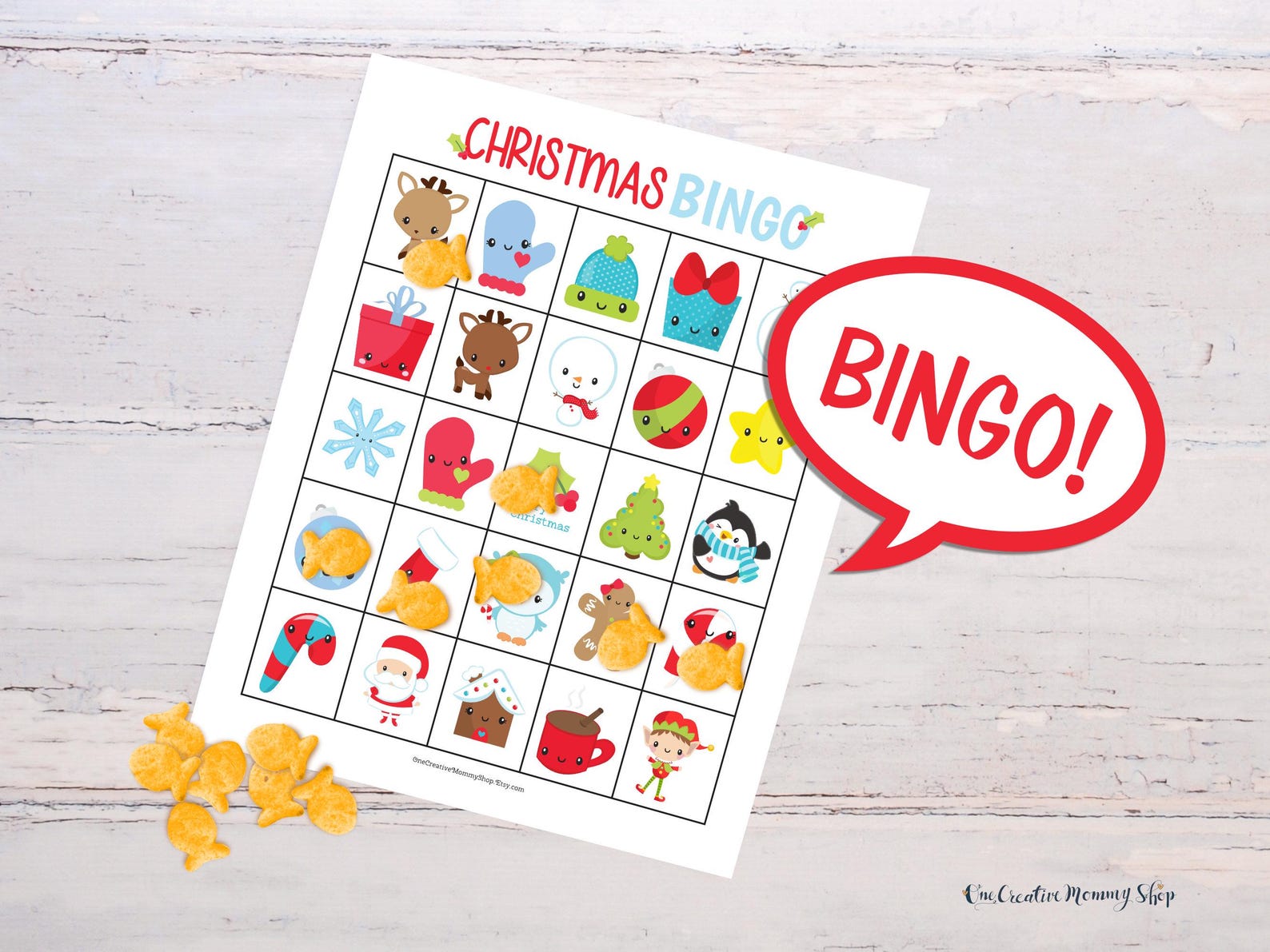 Christmas Bingo Game for Parties and Large Groups; 30 Printable Game ...