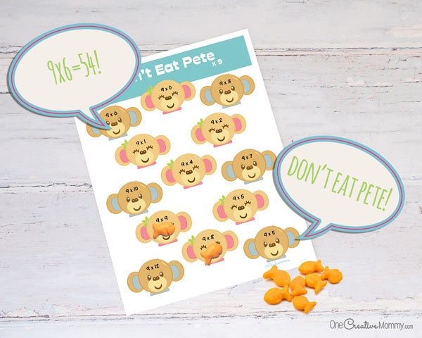 Multiplication Fact Game Don't Eat Pete - Etsy