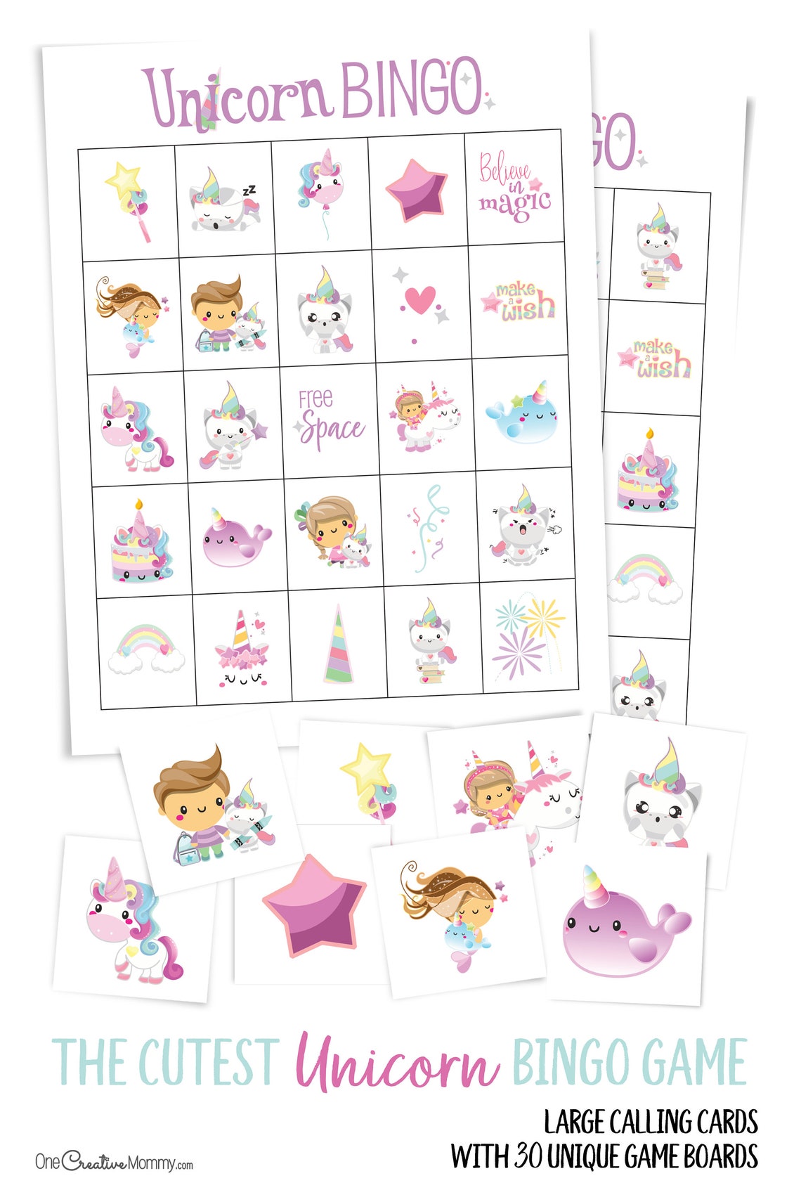 Unicorn Bingo Game - Etsy