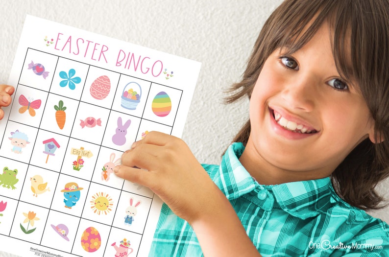 Easter Bingo Game for Kids Easter Party Fun for Large Groups 30 ...