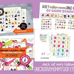 Halloween Bingo 30 Fun Printable Boards for All Ages; Game Boards for ...