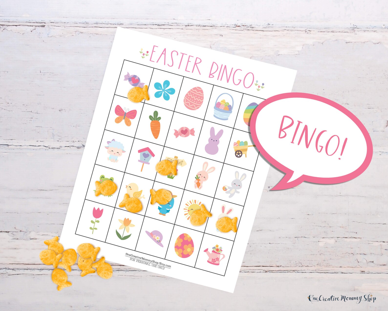 Easter Bingo Game for Kids Easter Party Fun for Large Groups 30 ...