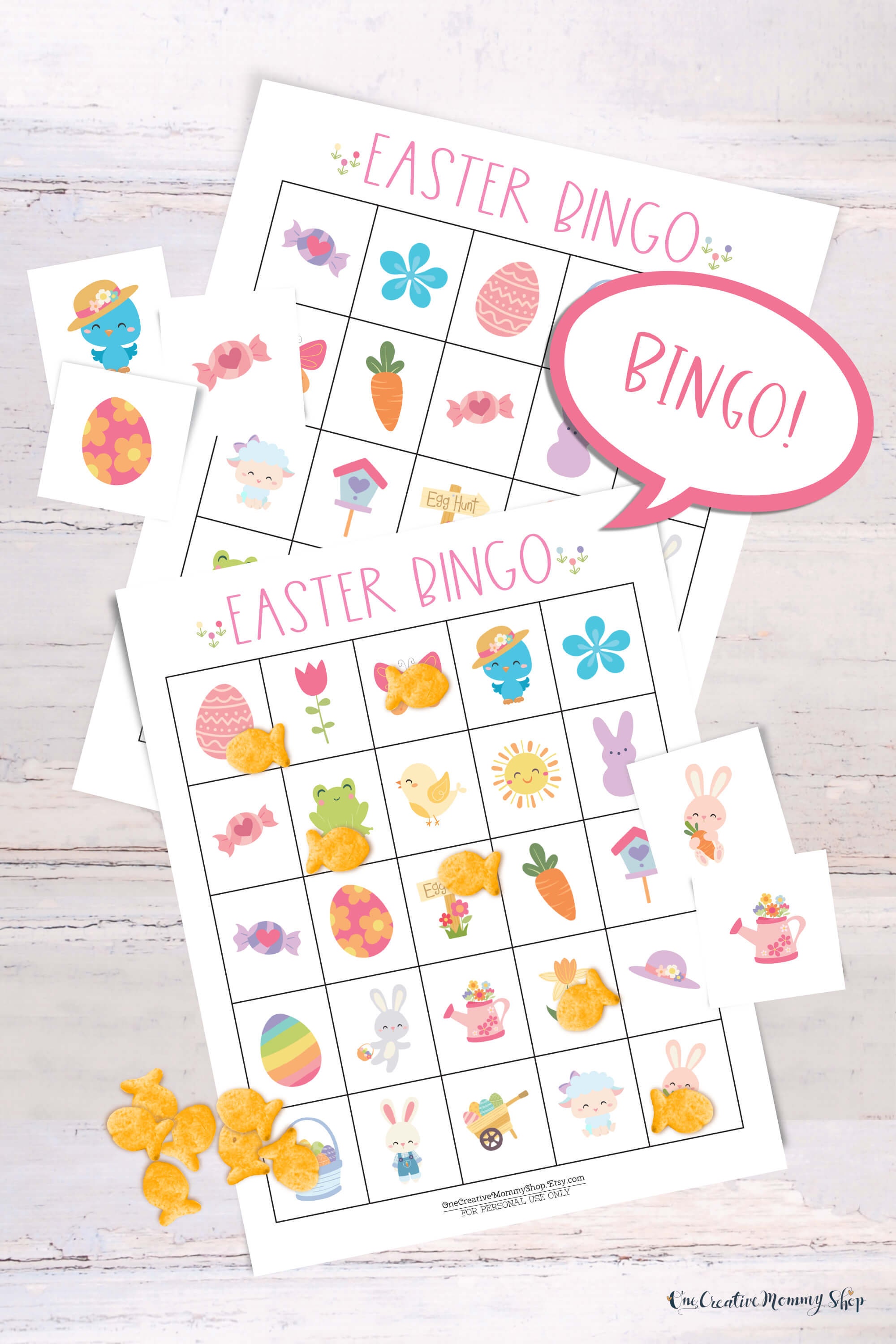 Easter Bingo Game for Kids Easter Party Fun for Large Groups 30 ...