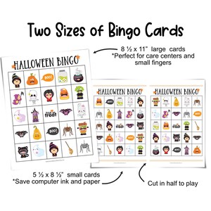 Halloween Bingo 30 Fun Printable Boards for All Ages; Game Boards for ...