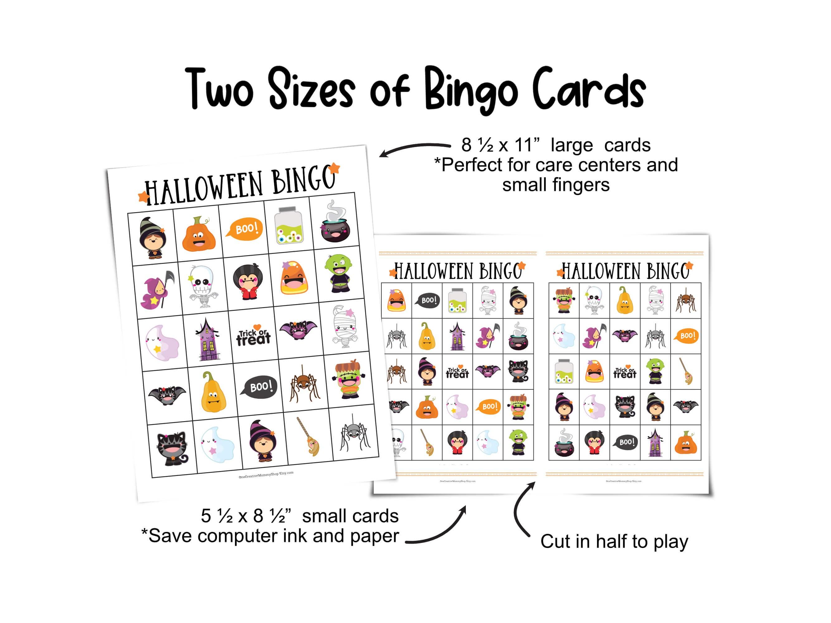 Halloween Bingo 30 Fun Printable Boards for All Ages; Game Boards for ...