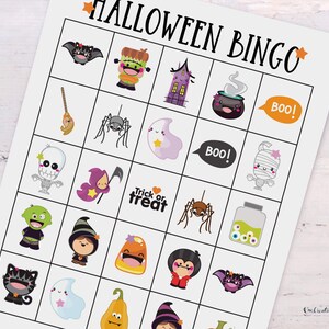 Halloween Bingo 30 Fun Printable Boards for All Ages; Game Boards for ...