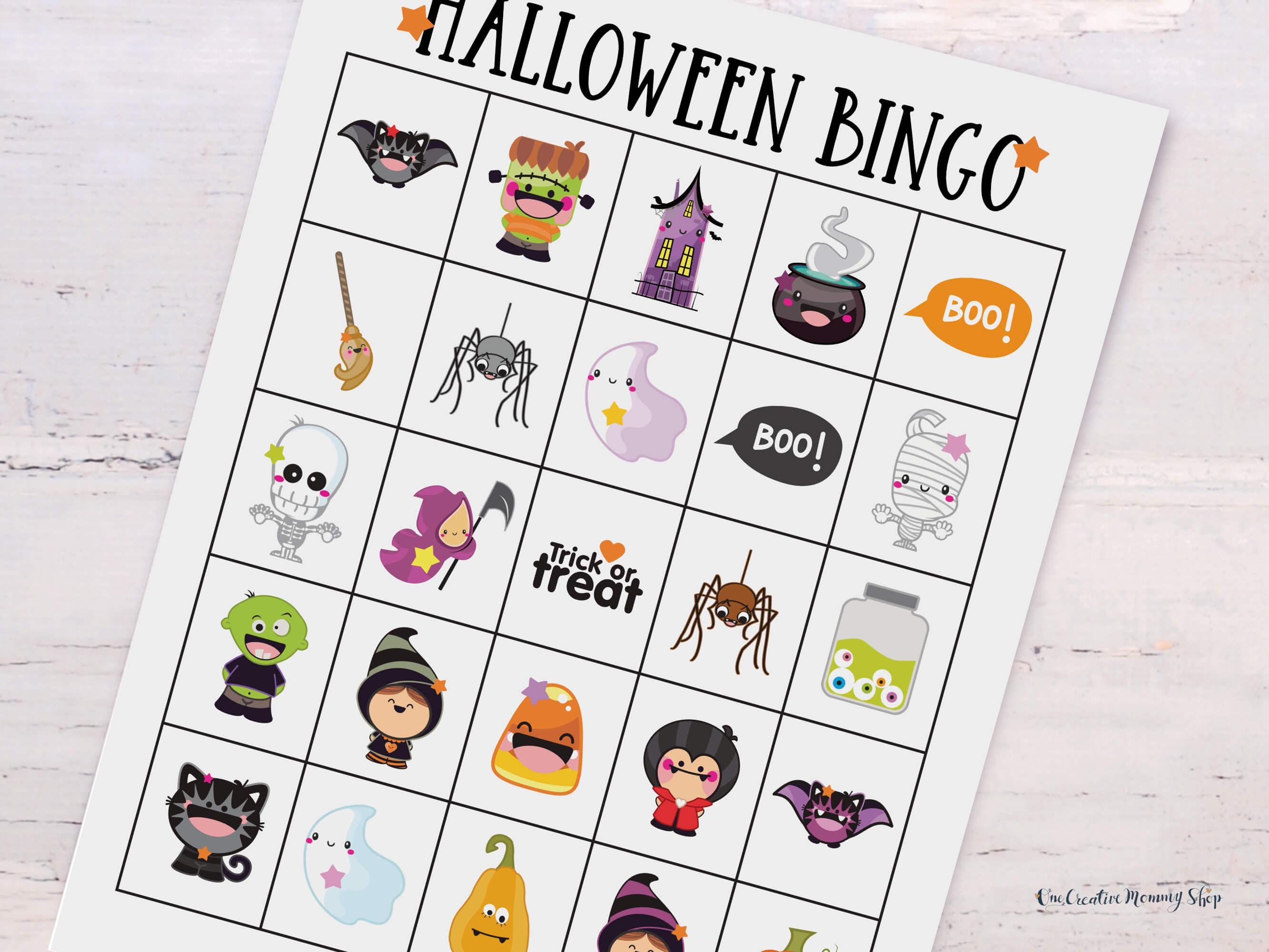 Halloween Bingo 30 Fun Printable Boards for All Ages; Game Boards for ...