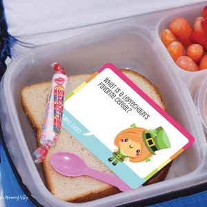 St. Patrick's Day Lunchbox Jokes for Kids; Cute Leprechaun Jokes ...