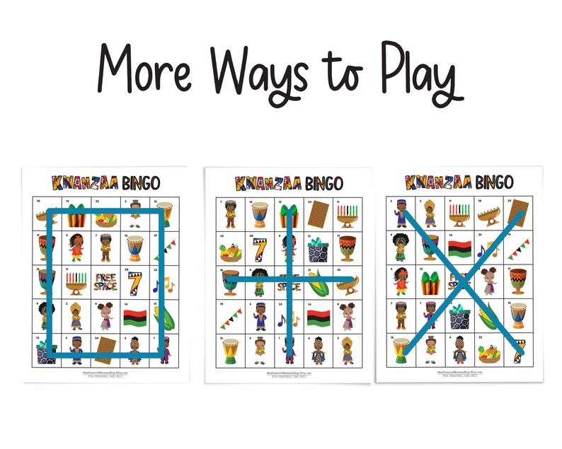 Kwanzaa Bingo Card Game for Parties and Family Gatherings; 30 Printable ...