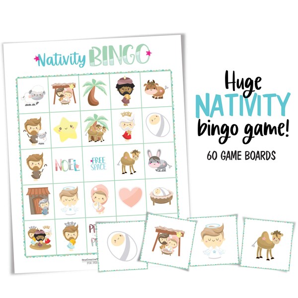 Nativity Bingo - Etsy