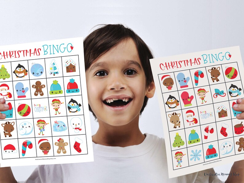 Huge Christmas Bingo Game 100 Players; Bingo Sheets for Parties and ...