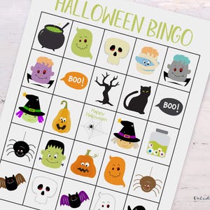 Halloween Bingo Spooky Card Game for Parties and Large Groups, 60 ...