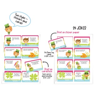 St. Patrick's Day Lunchbox Jokes for Kids; Cute Leprechaun Jokes ...