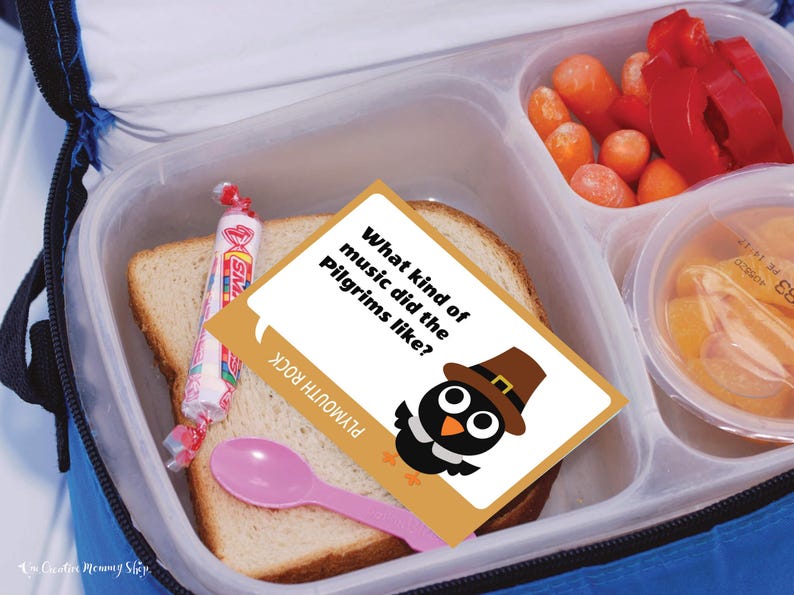 24 Printable Thanksgiving Jokes for Kids - Lunchbox Notes & Stickers ...