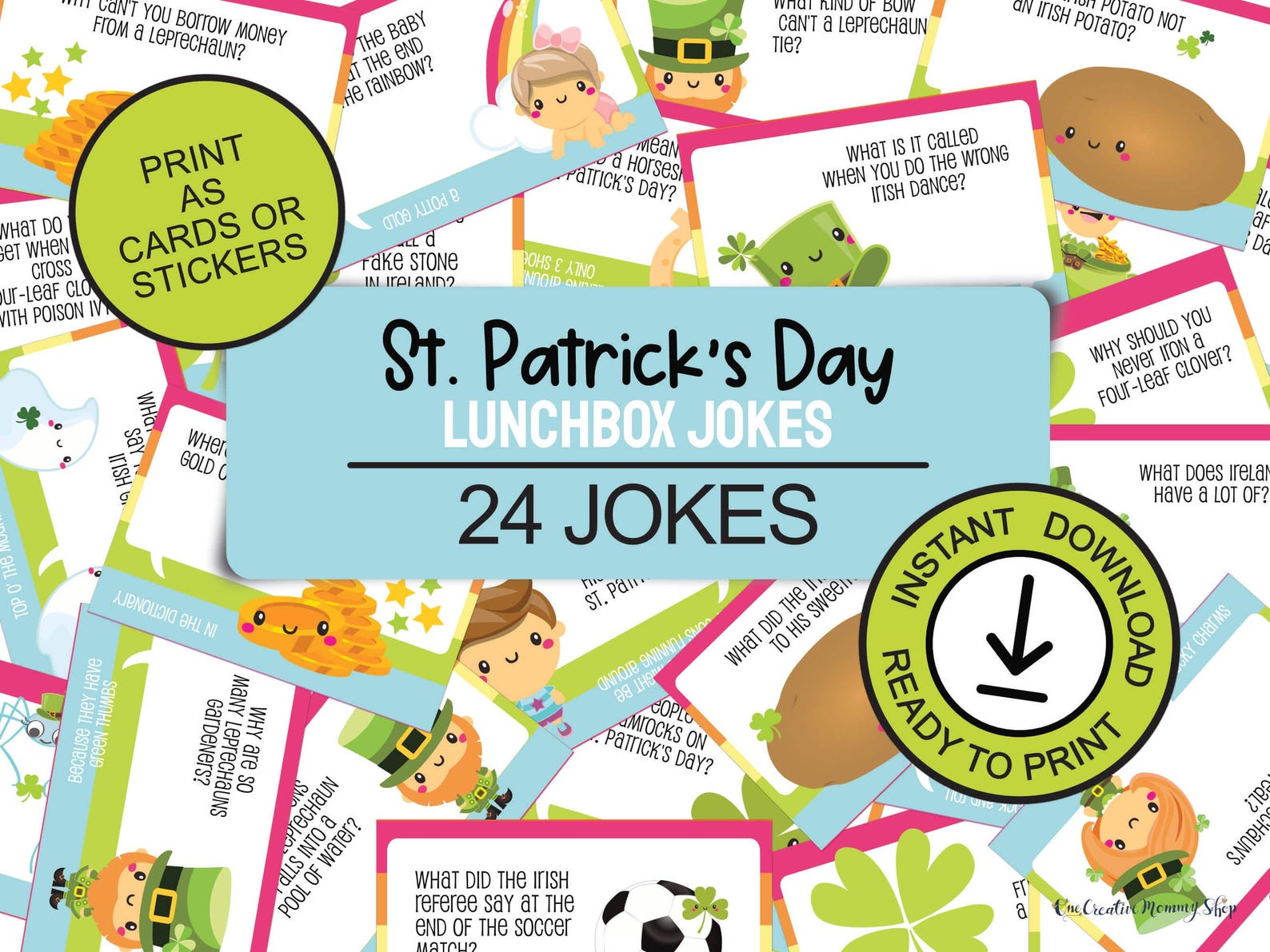 St. Patrick's Day Lunchbox Jokes for Kids; Cute Leprechaun Jokes ...