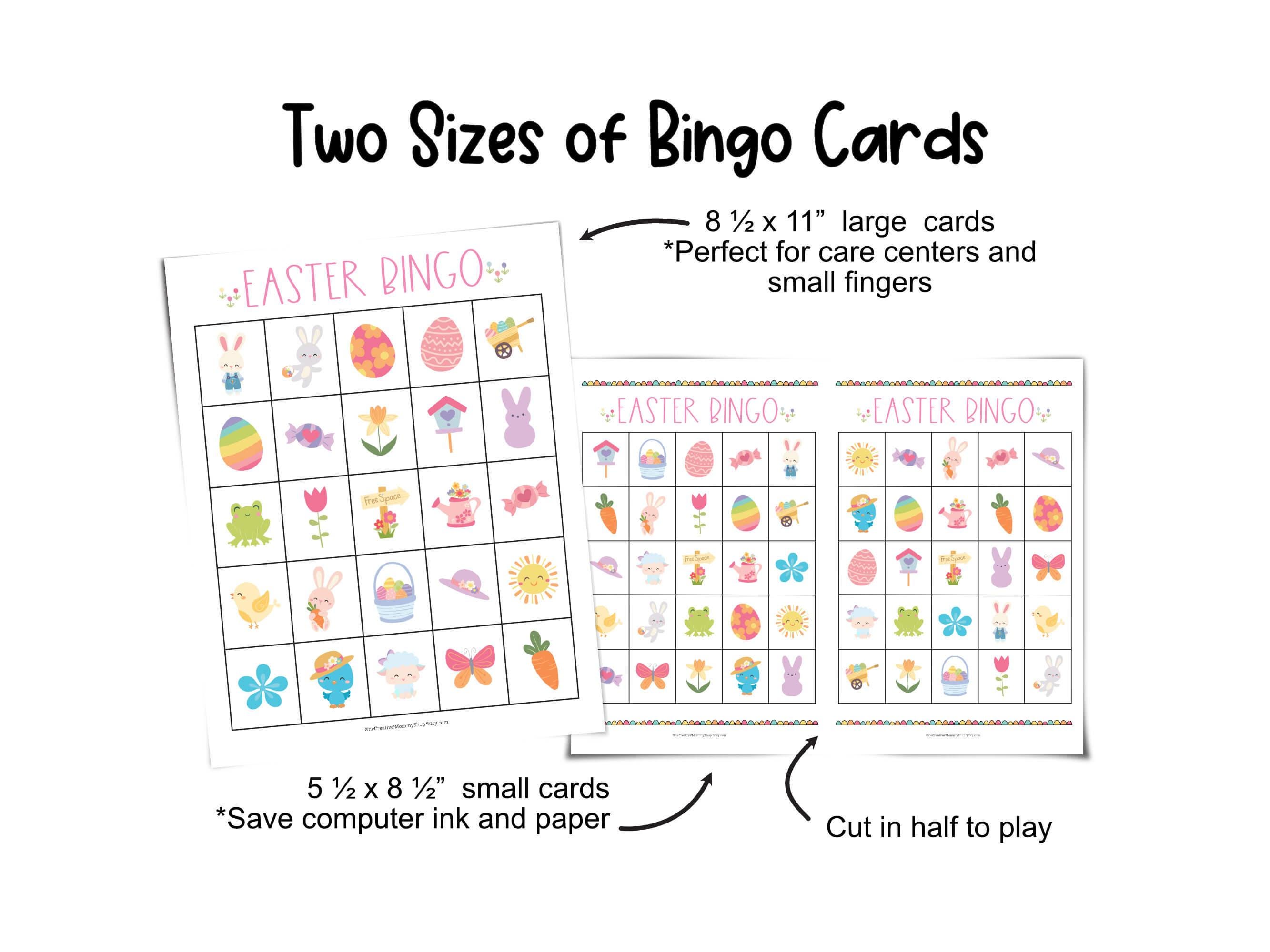 Easter Bingo Game for Kids; Easter Party Fun for Large Groups; 30 ...