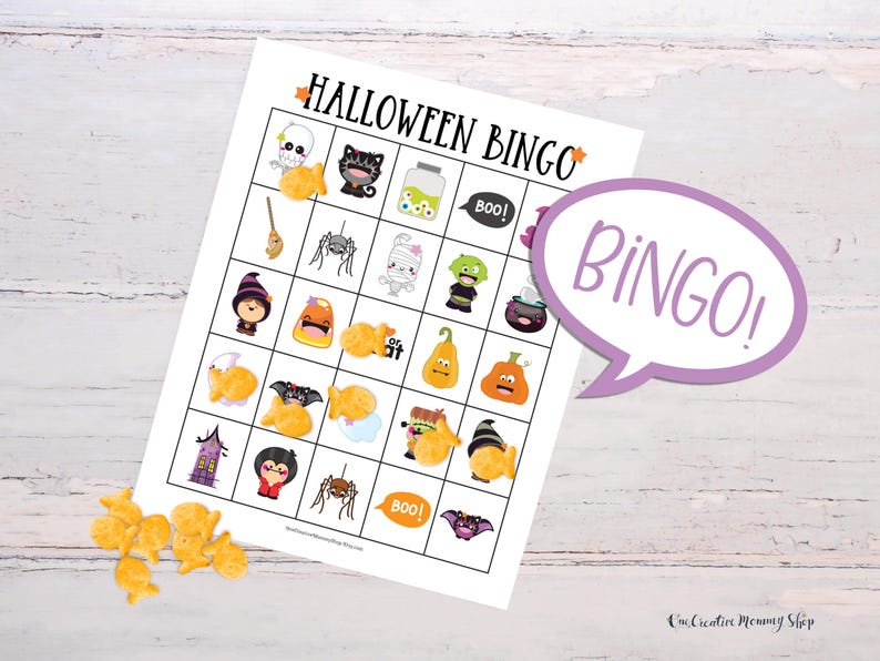 Halloween Bingo 30 Fun Printable Boards for All Ages; Game Boards for ...