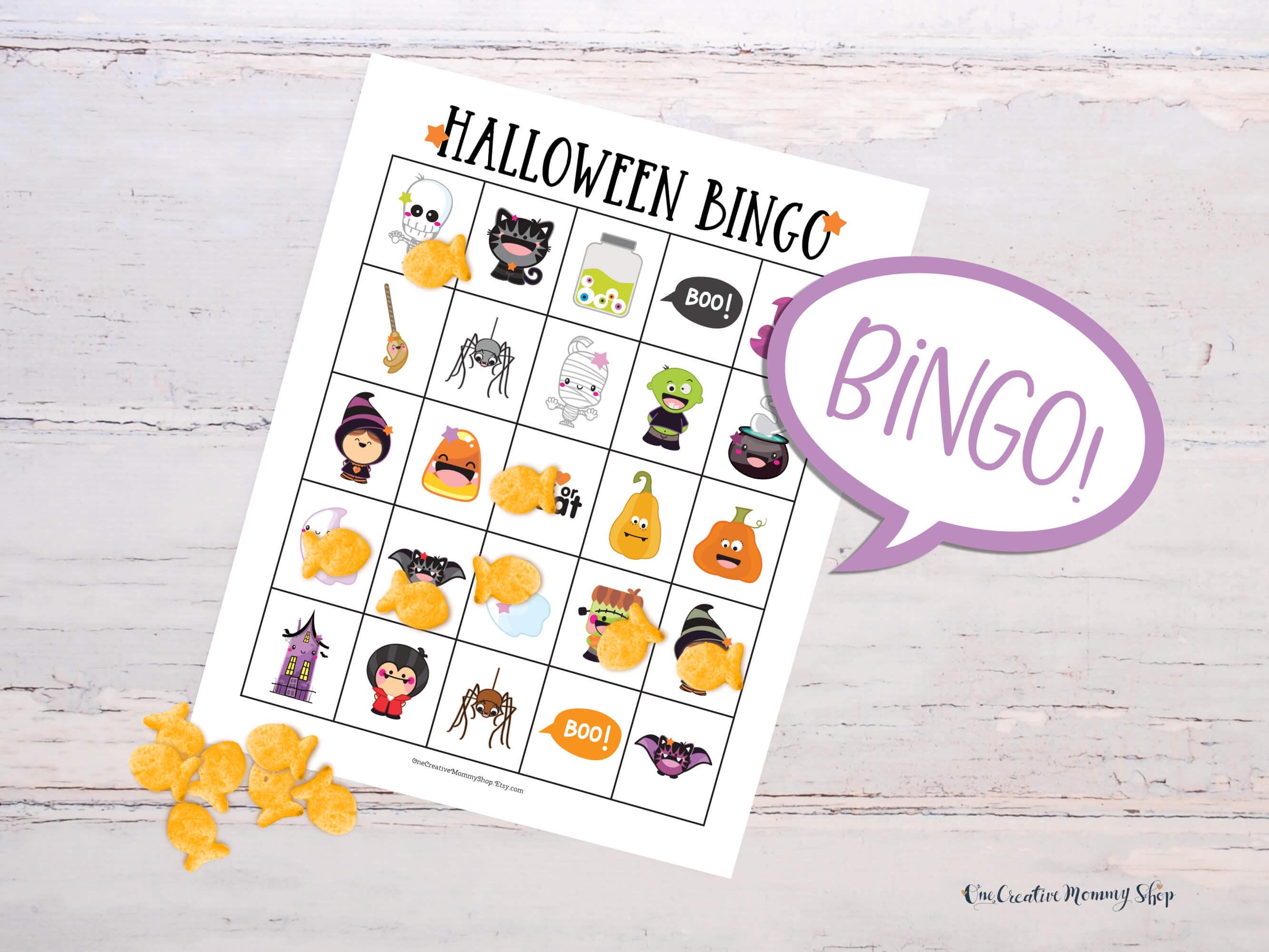 Halloween Bingo 30 Fun Printable Boards for All Ages; Game Boards for ...