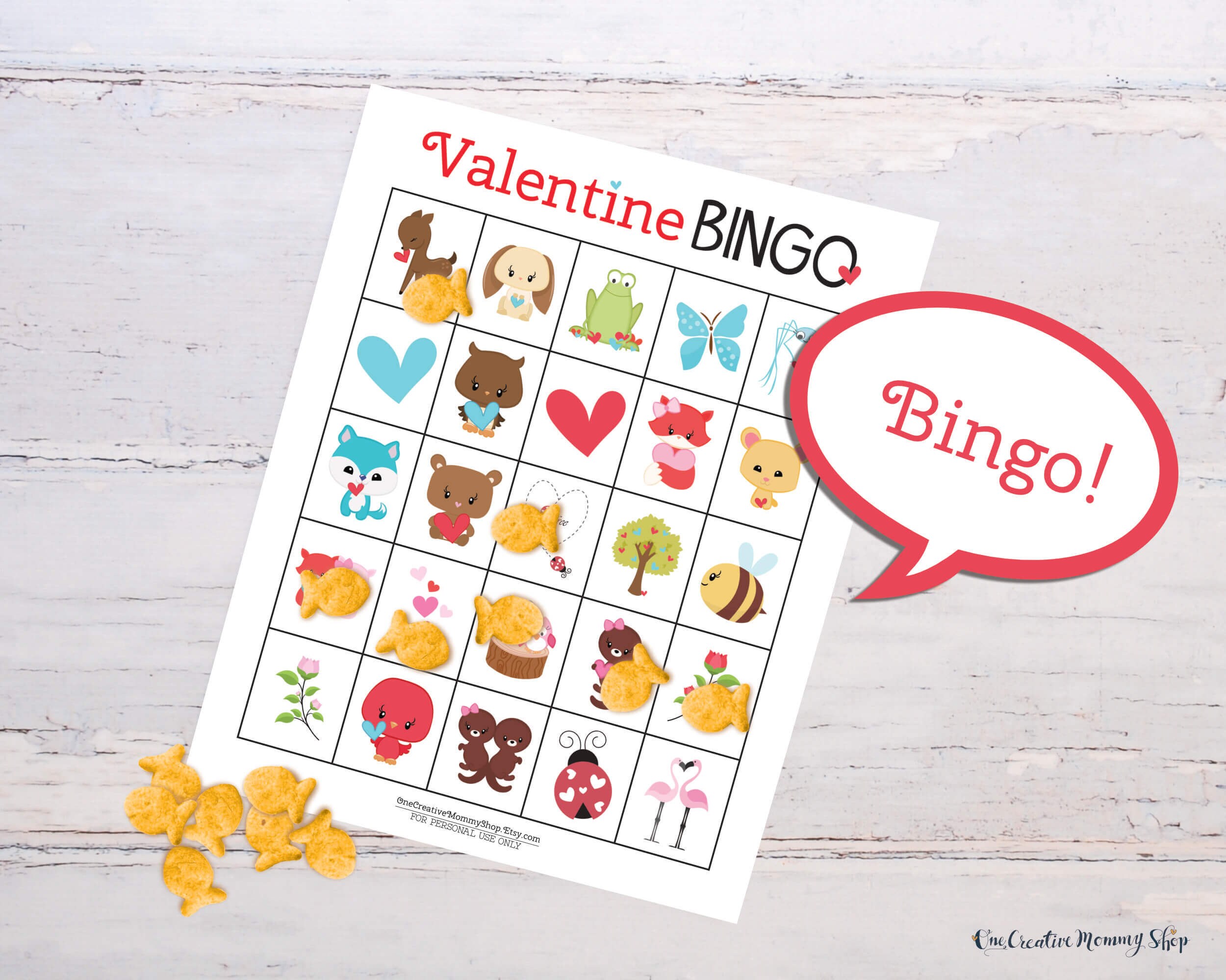 Valentine's Day Bingo Game for Party / Large Group 30 Printable Game ...