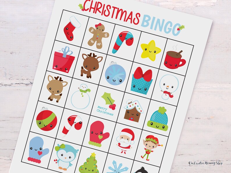 Christmas Bingo Game for Parties and Large Groups; 30 Printable Game ...