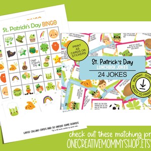 St. Patrick's Day Lunchbox Jokes for Kids; Cute Leprechaun Jokes ...