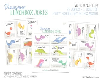 Lunchbox Jokes and Notes for Kids Digital Download Printable, Printable ...