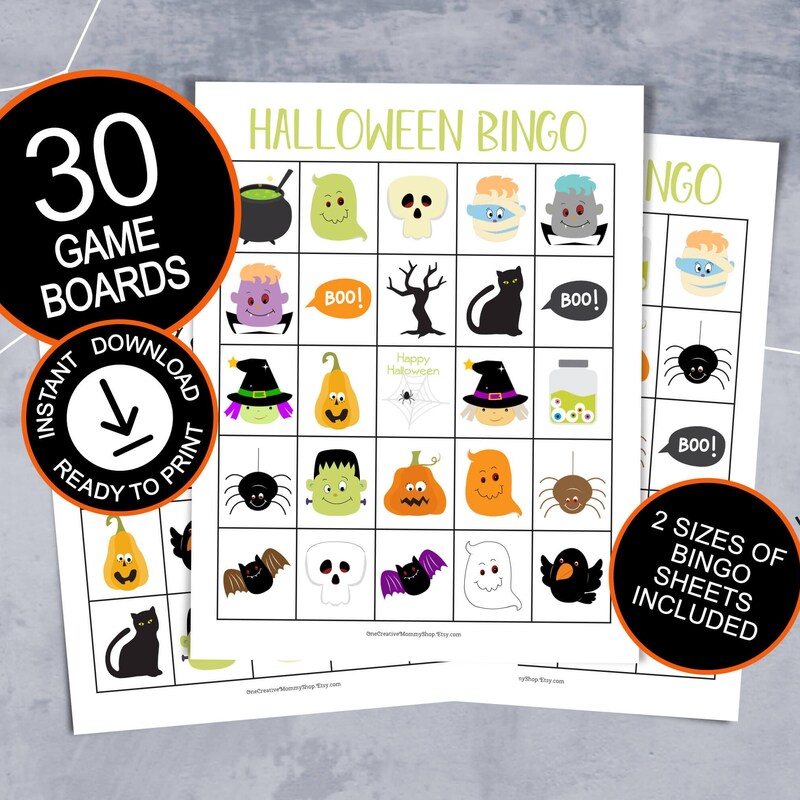 Halloween Bingo - Etsy