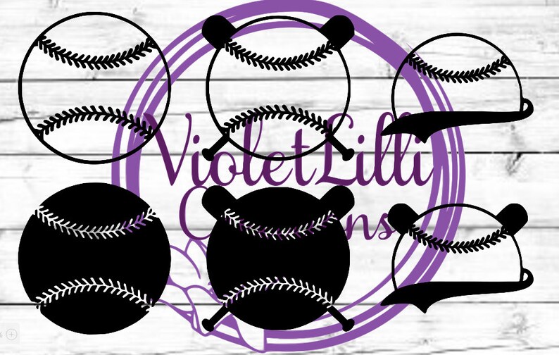 Baseball/softball SVG Set Lot for Window Decals Spirit Wear - Etsy
