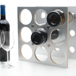 Modern/contemporary Square Tabletop Wine Rack/wine Storage - Etsy